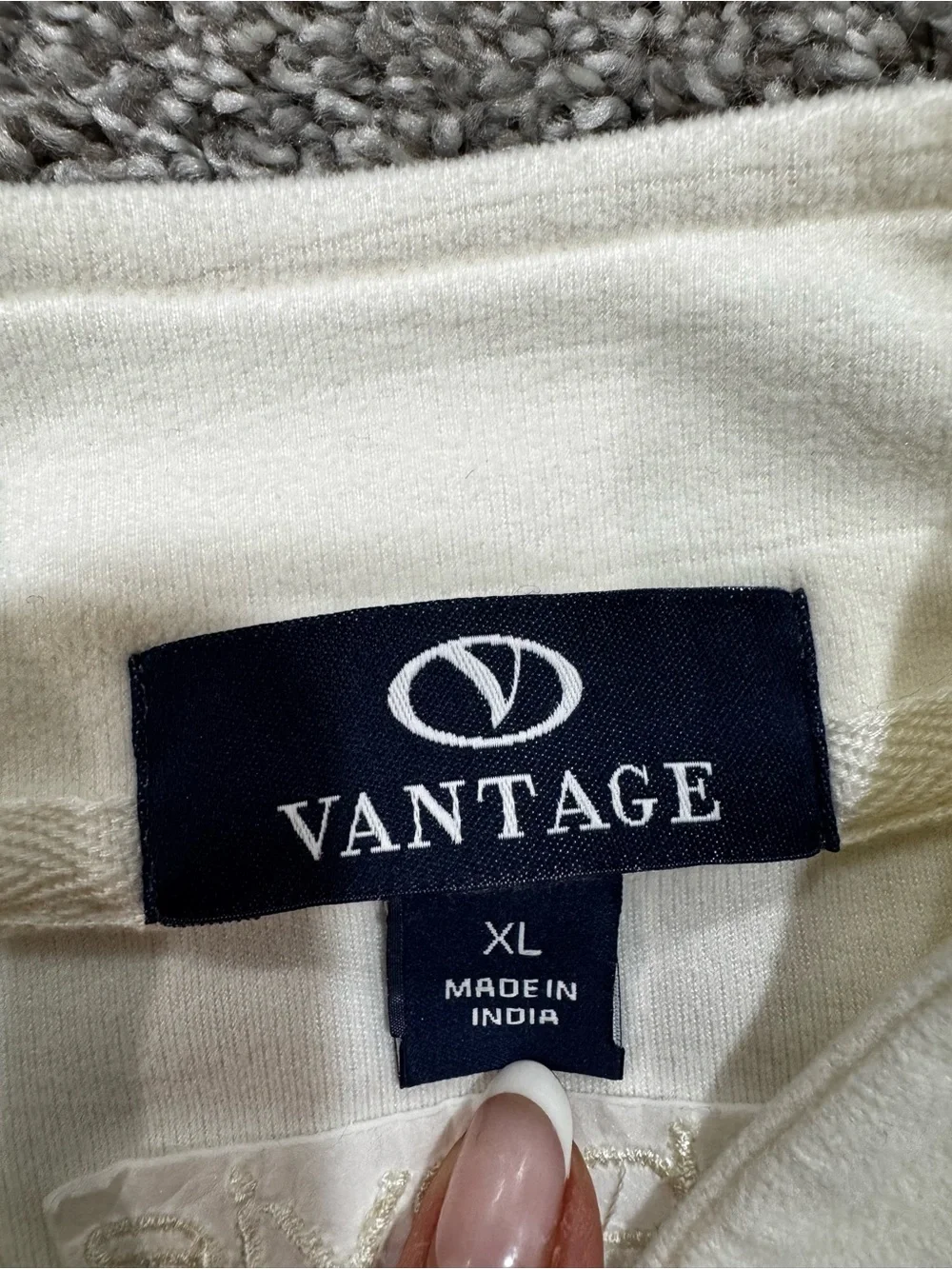Vantage | Shirts | Vantage Cream Sweater Xl | Poshmark